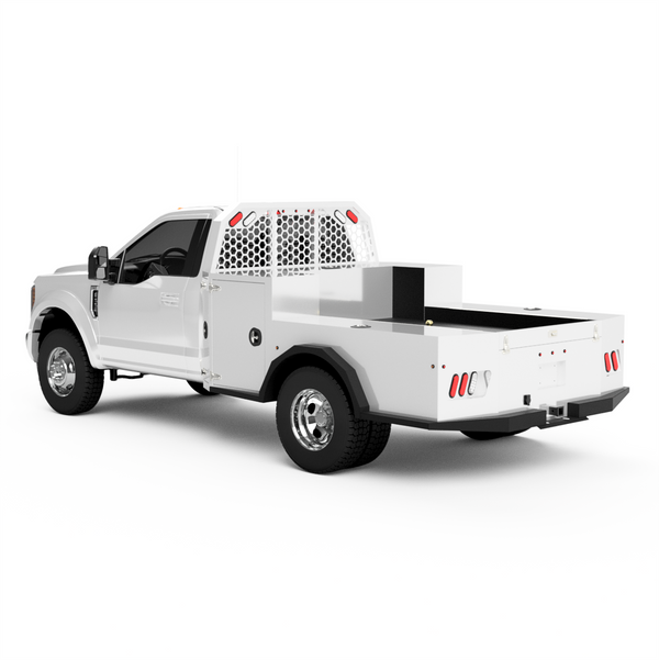 UNIVERSAL 60"CA Chassis-Cab 3500/5500 Utility Bed W/ Deck-Side Boxes ...