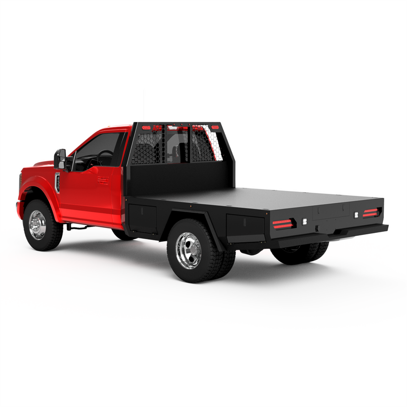 UNIVERSAL 60"CA Chassis-Cab 3500/5500 Flatbed W/ Fender Boxes ...
