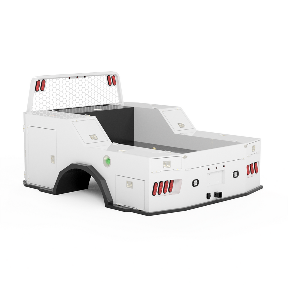 Universal 60ca Chassis Cab 35005500 Utility Bed W Deck Side Boxes