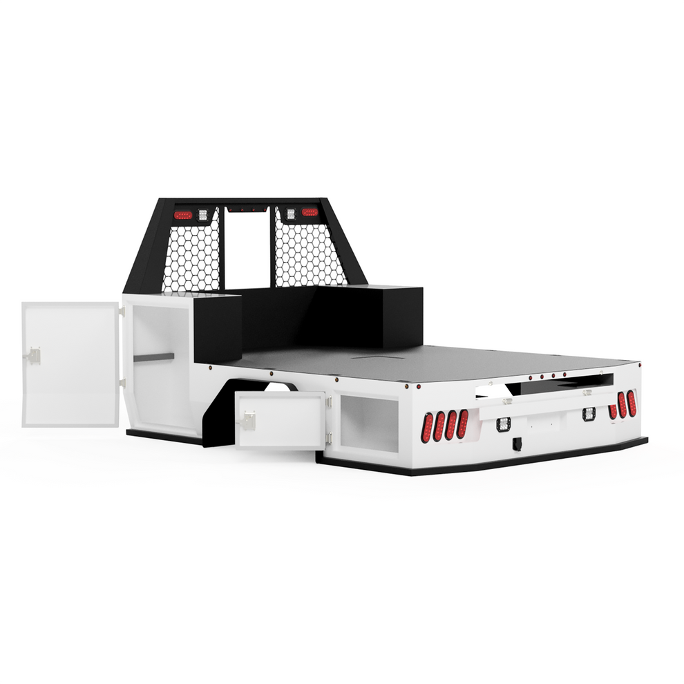 2003-2025 Ford F-250/F-350 Utility Bed W/ Headache Rack – nomadflatbeds