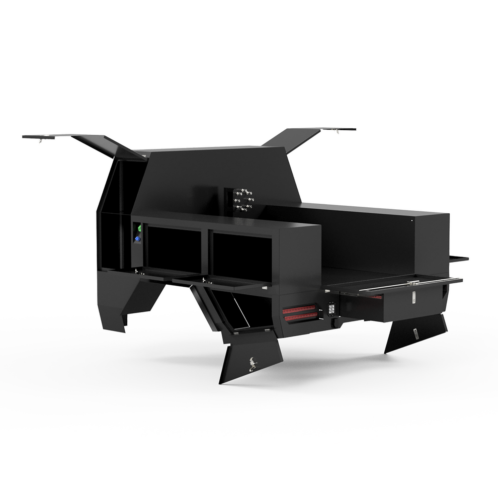 2003-2025 Ram 2500/3500 Utility Bed W/ Large Front Box – nomadflatbeds