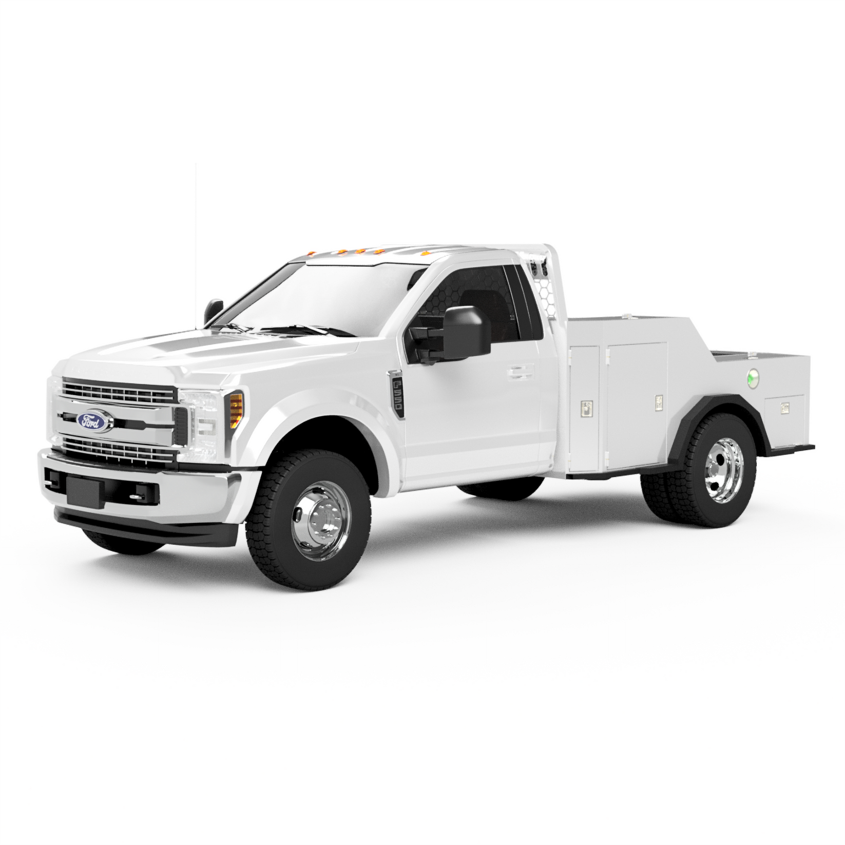 UNIVERSAL 60"CA Chassis-Cab 3500/5500 Utility Bed W/ Deck-Side Boxes ...