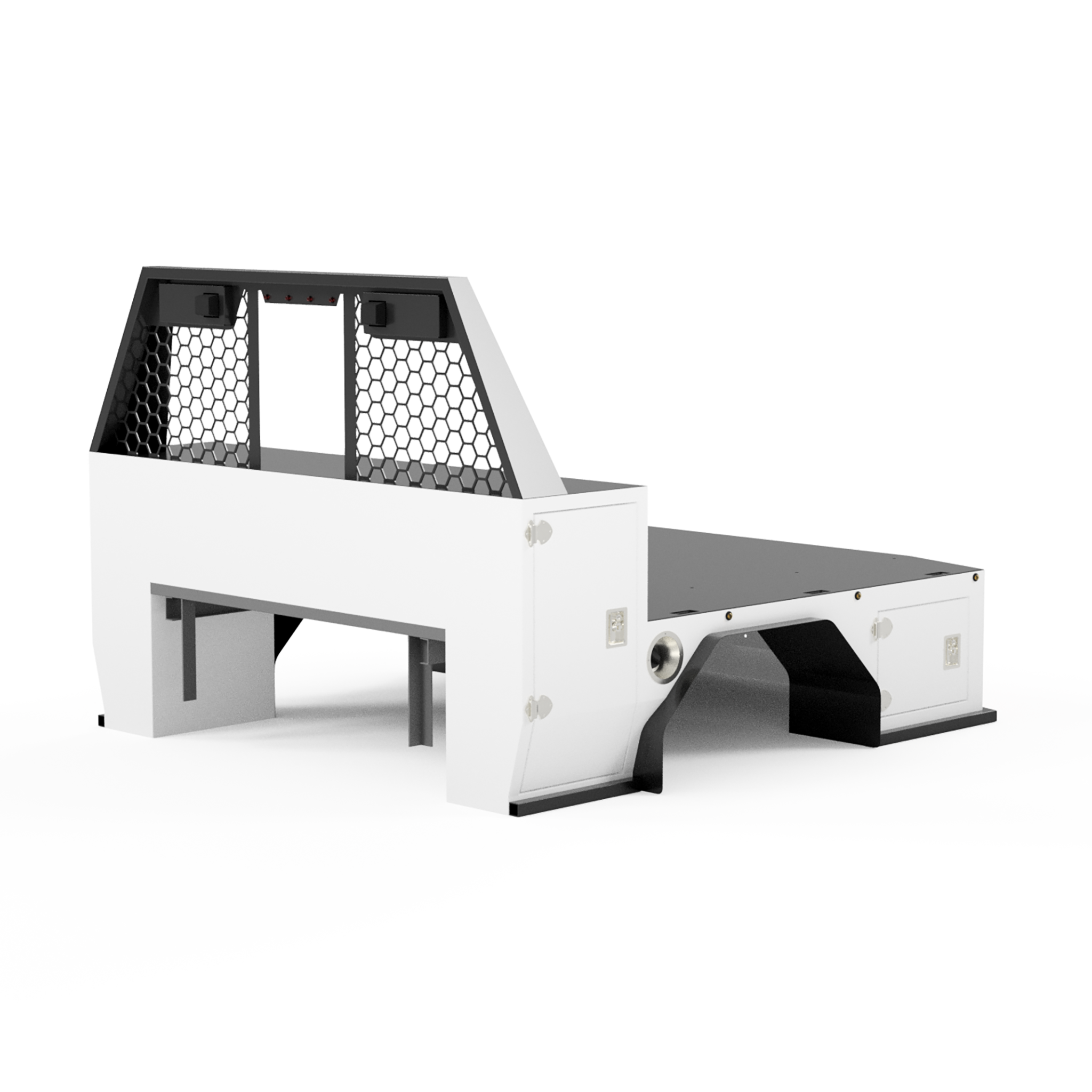 1988-2024 GM 2500/3500 Utility Bed W/ Headache Rack – nomadflatbeds