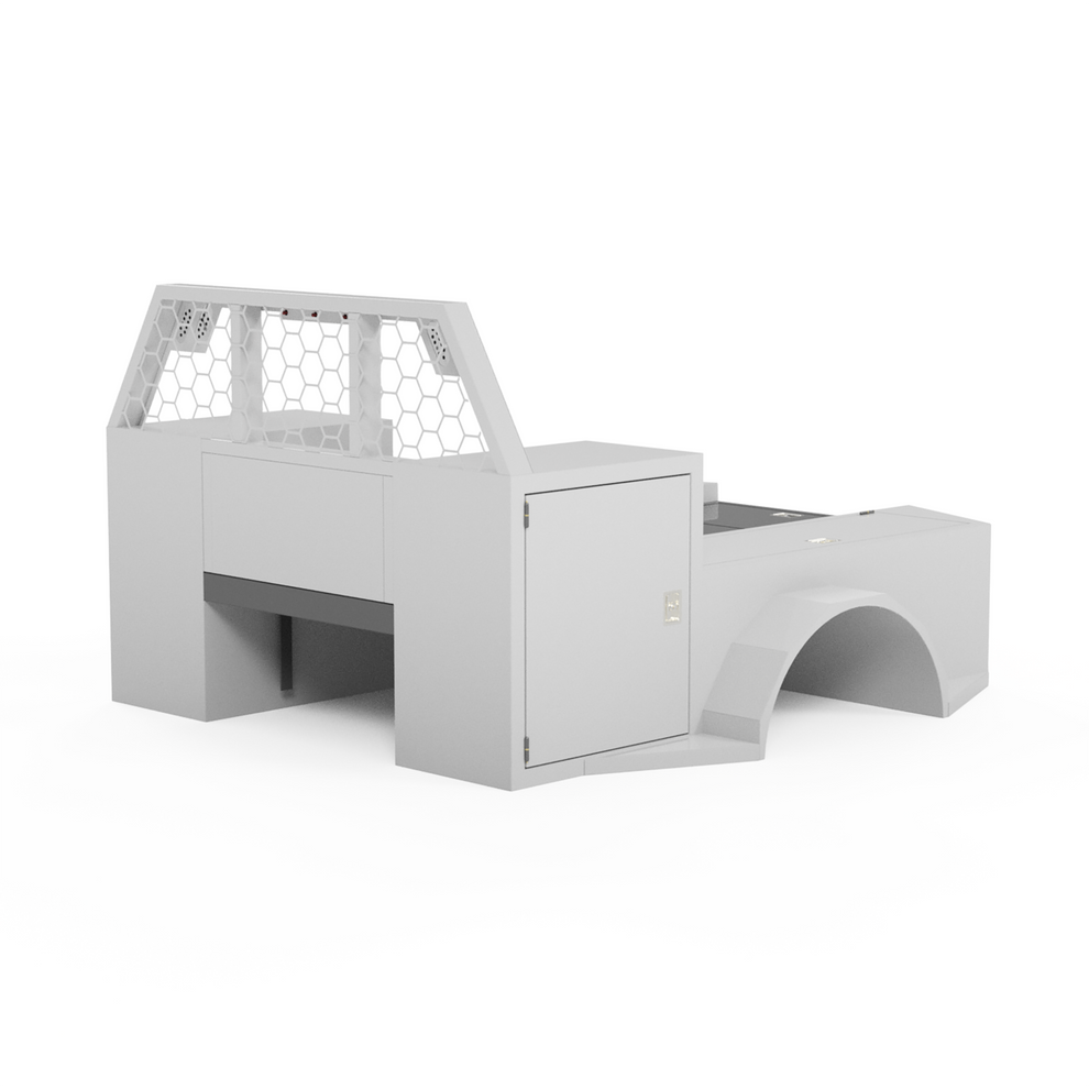 1999-2024 Ford F-350/F-450 Utility Bed W/ Headache Rack – nomadflatbeds