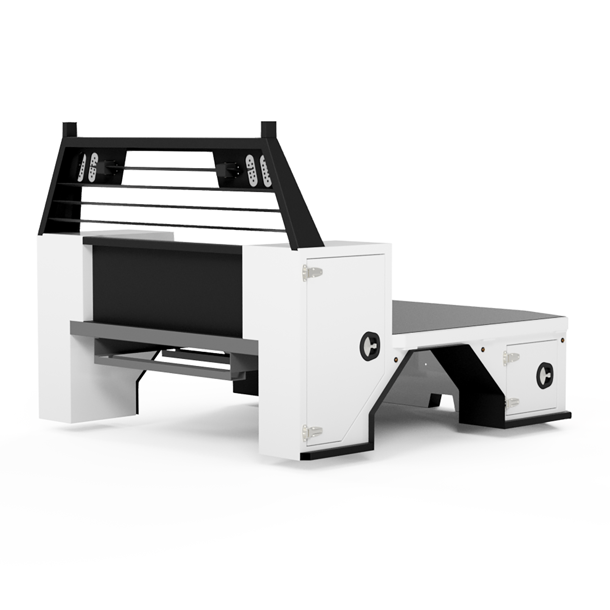 1999-2025 Ford F-250/F-350 Flatbed W/ Large Front Boxes – nomadflatbeds