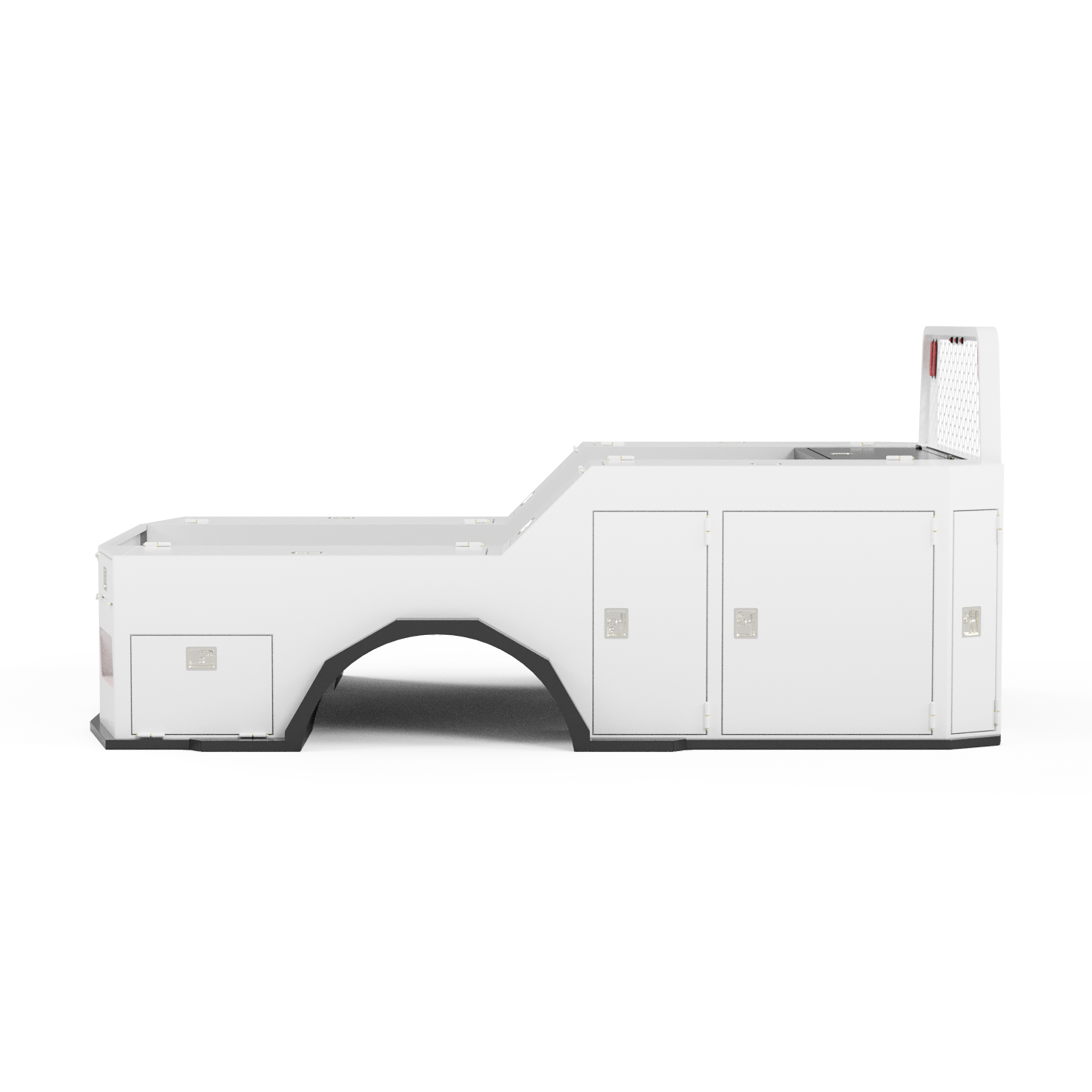 Universal 84ca Chassis Cab 45005500 Utility Bed W Deck Side Boxes
